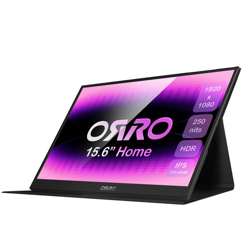 ORRO Home 15.6" Full HD Portable Monitor - USB-C, HDR, Lightweight, FHD ...
